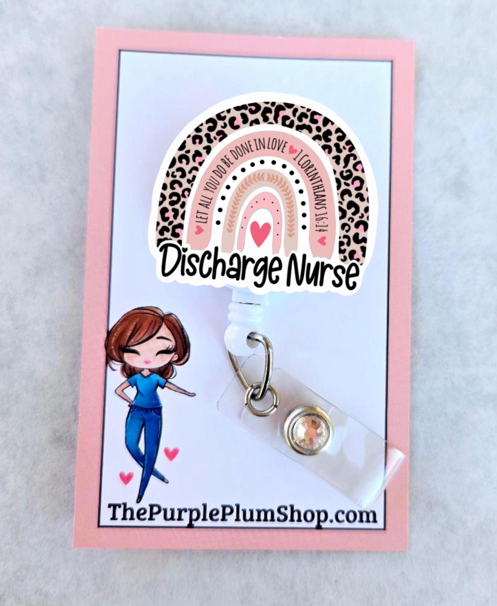 Discharge Planner Badge Reel | Discharge Nurse Badge | Discharge ...