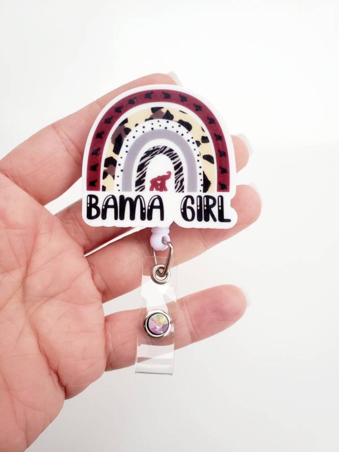 Bama Girl Rainbow Badge | Alabama Nurse Rainbow Badge | Alabama Badge ...