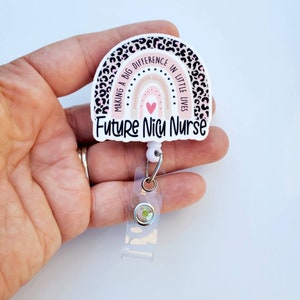 Future Nicu Nurse Badge Future Nicu Nurse Rainbow Badge Nicu Nurse Gift ...