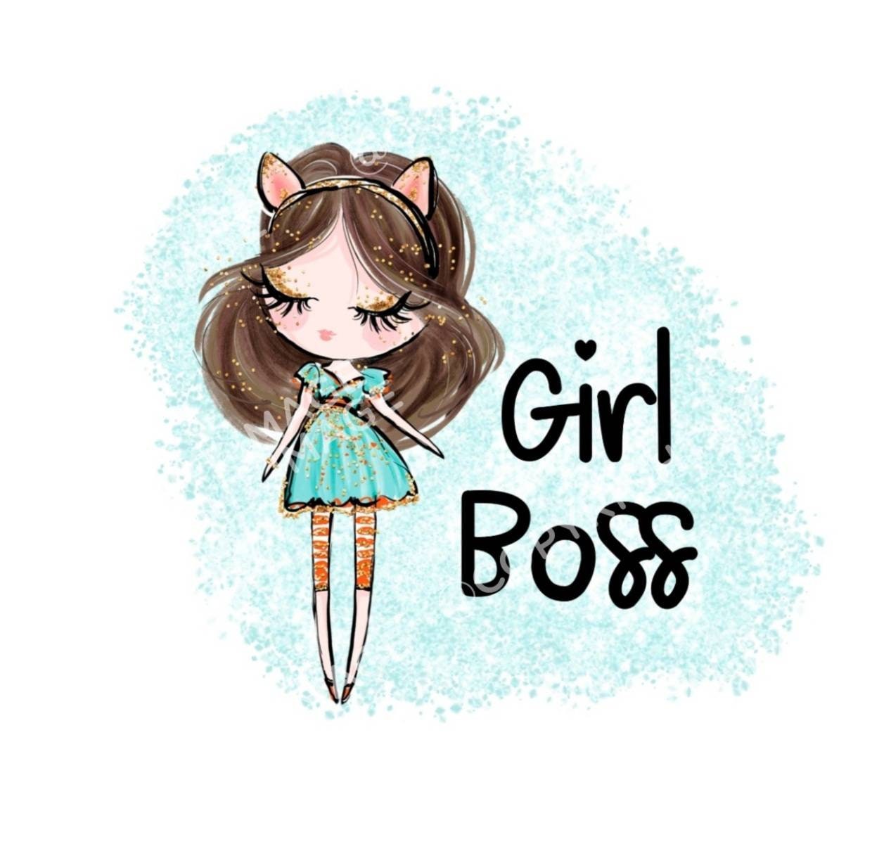 Girl Boss Png Girl Boss Art Cute Girl Boss Image | Etsy