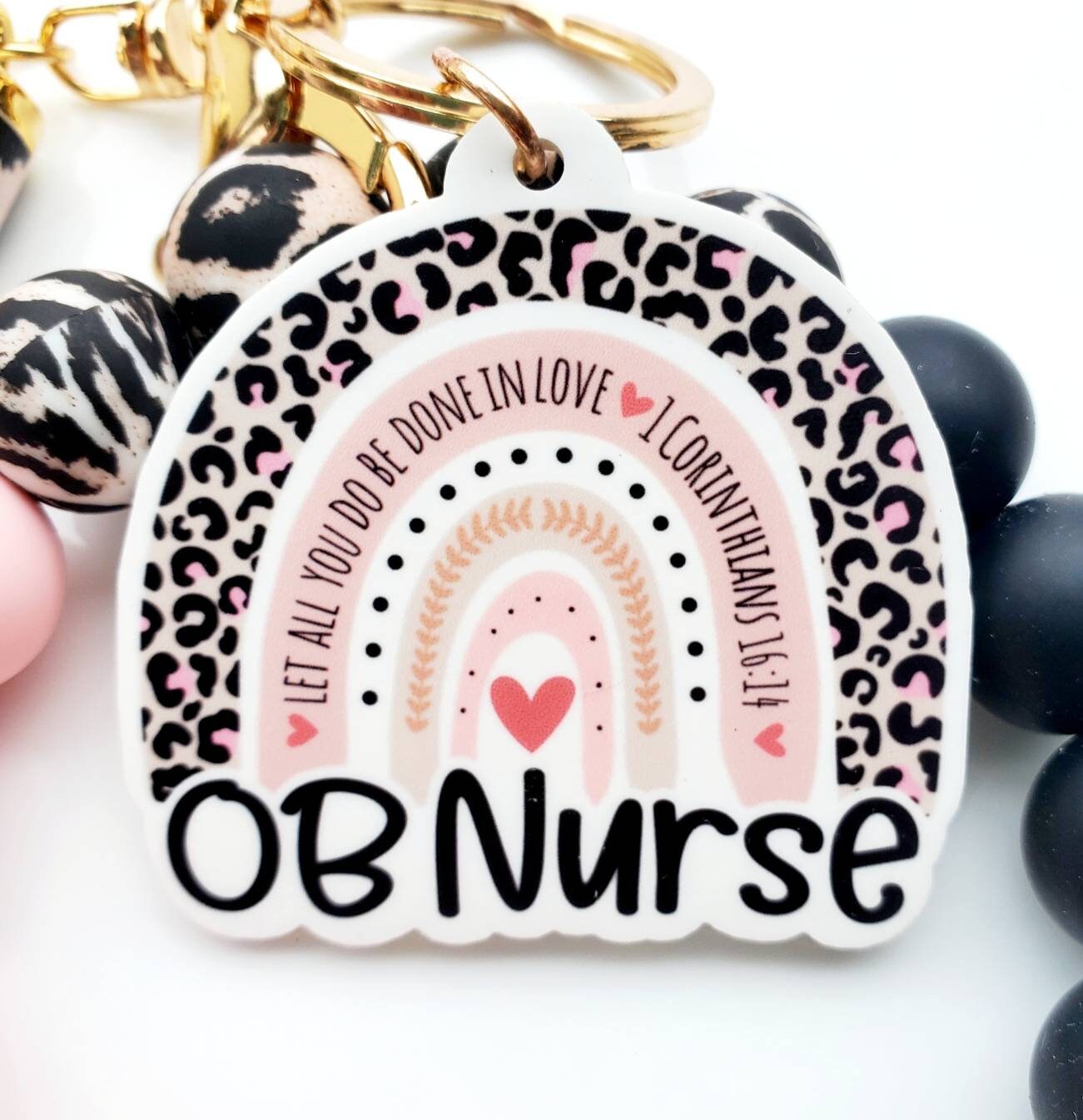 OB Gift Set OB Nurse Badge and Wristlet Cute OB Stuff - Etsy