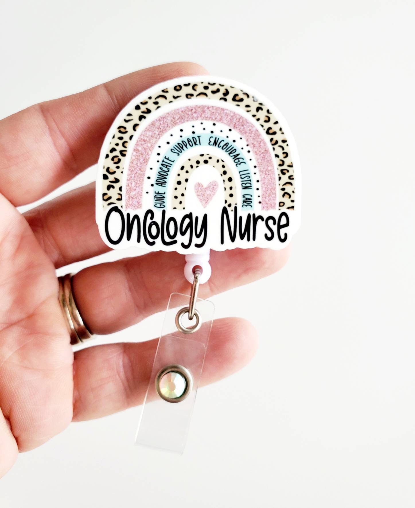 Oncology Nurse Badge Oncology Nurse Rainbow Badge Oncology - Etsy