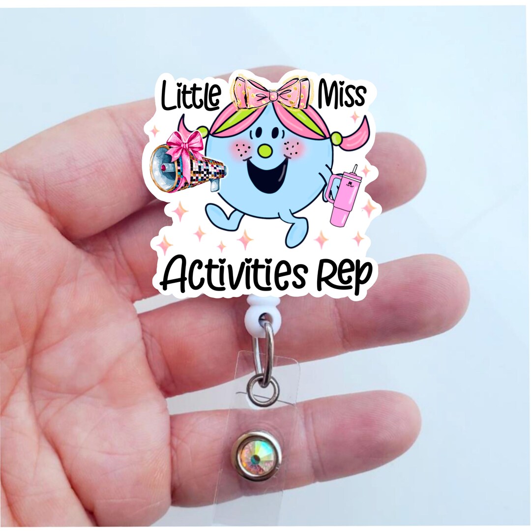 Little Miss Activities Rep Badge Reel | Activities Badge Reel | Badge ...