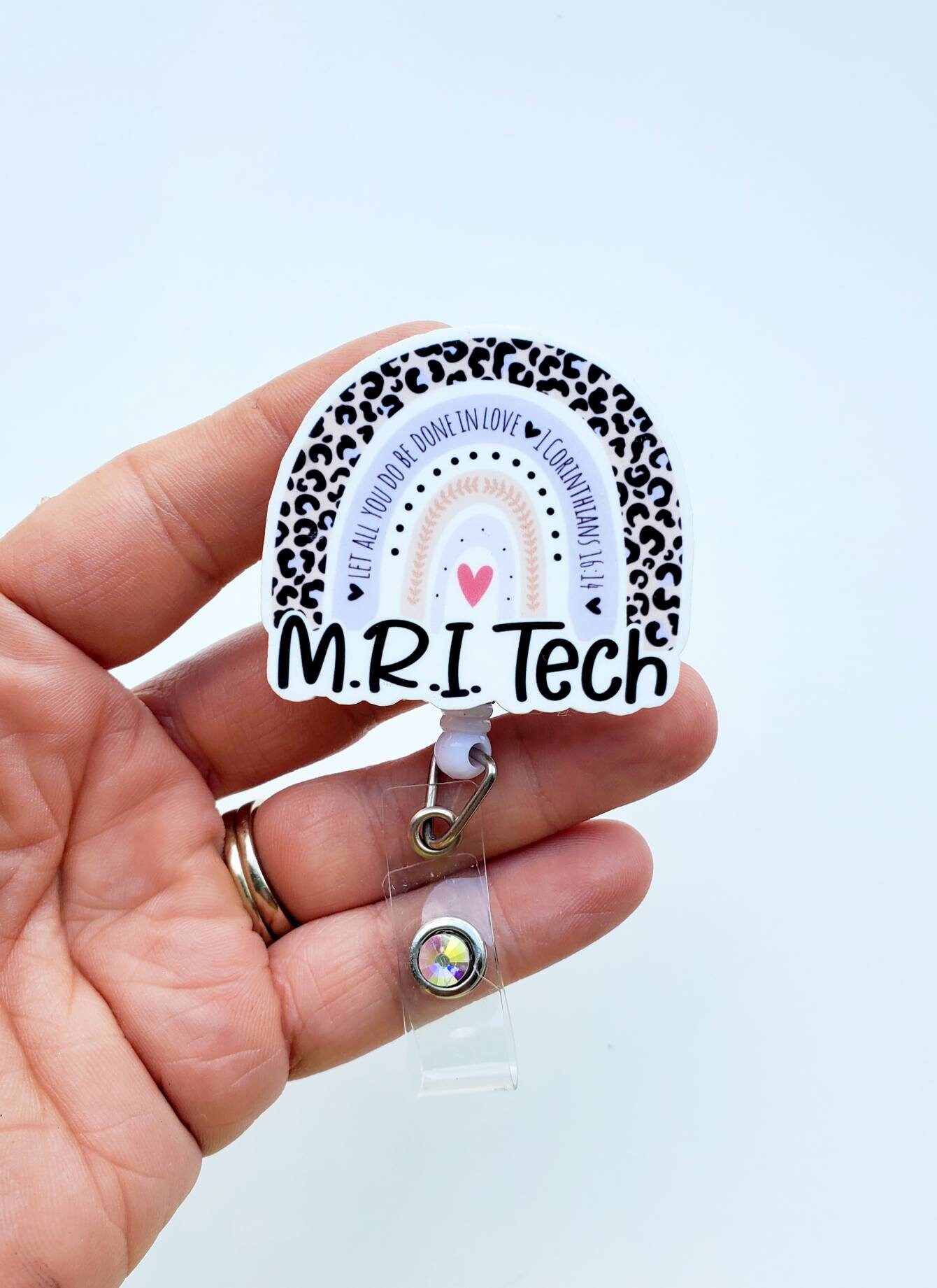 MRI Rainbow Badge MRI Tech Badge - Etsy