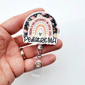 Pediatric MA Badge Reel | Pediatric Medical Assistant Badge Reel - Etsy