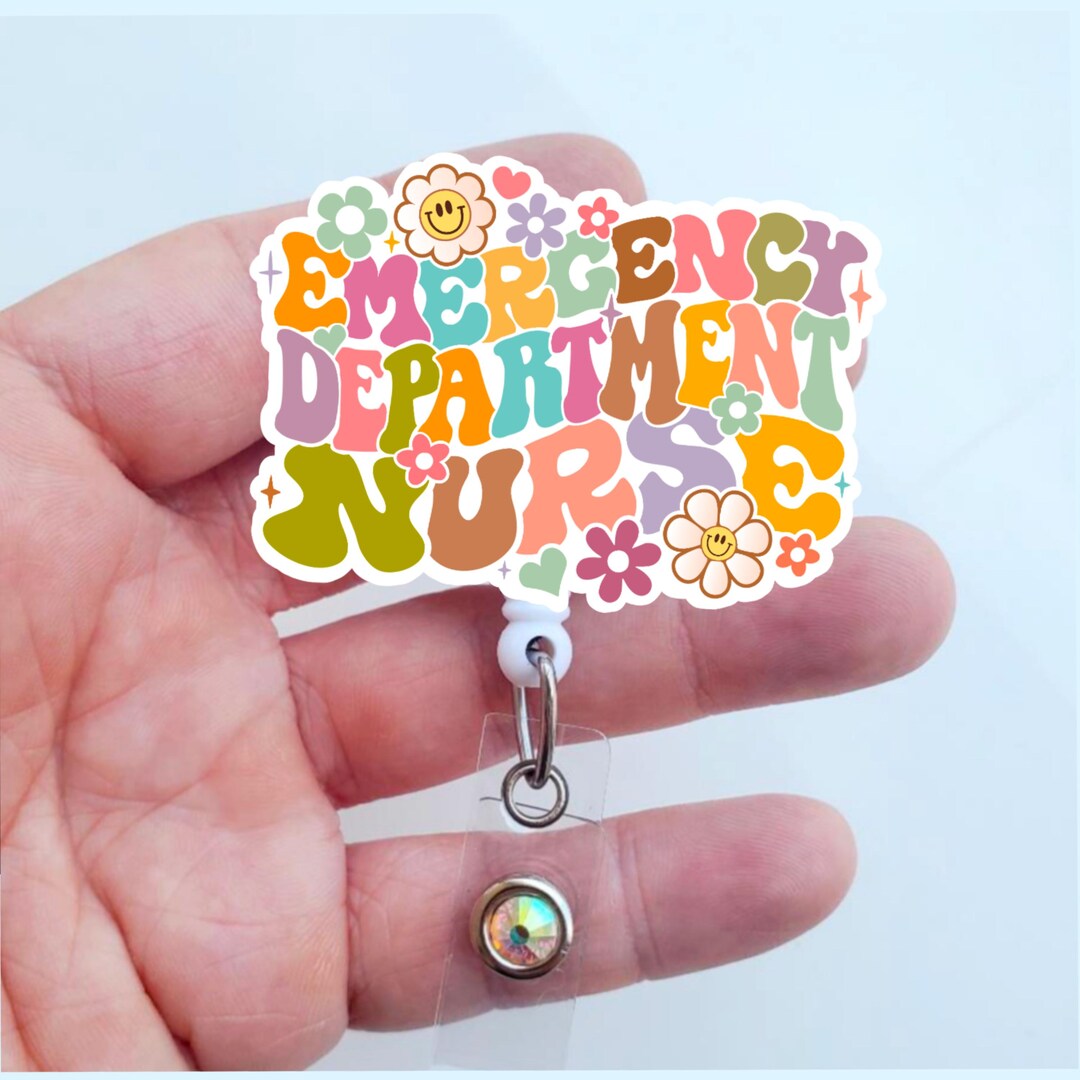Emergency Department Nurse Badge Reel | Emergency Nurse Badge Reel | ER ...