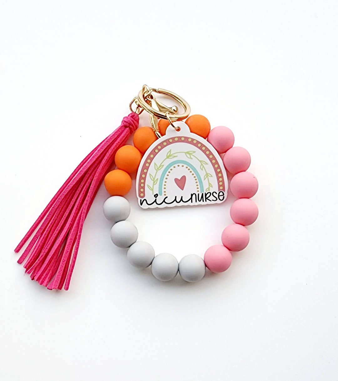Nicu Nurse Keychain Nicu Nurse Wrist Keychain Holder Nicu Wristlet Nicu ...