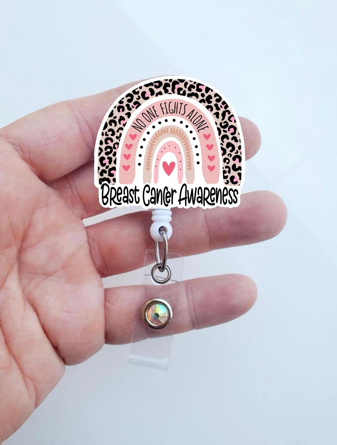 Breast Cancer Awareness Retractable Mammography Badge Reel | No One ...