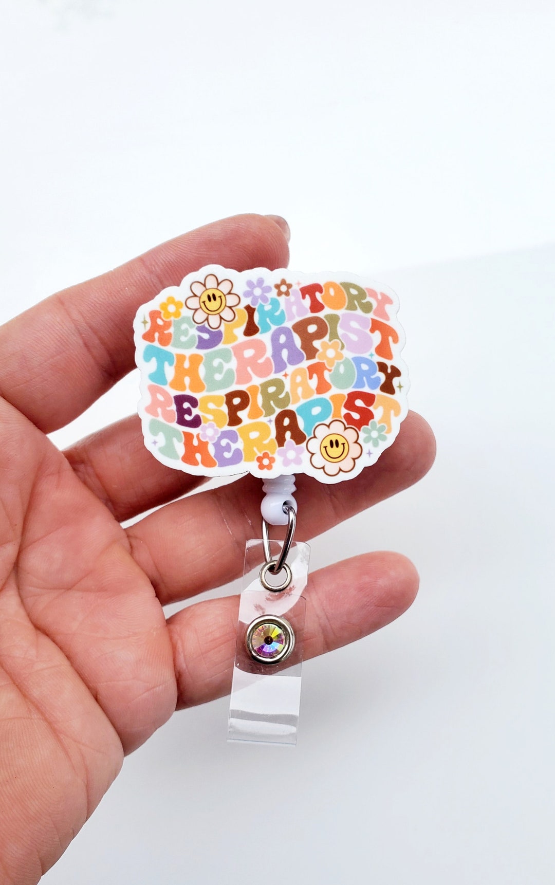 Respiratory Therapist Badge Reel | RT Badge Reel | Rainbow Badge ...