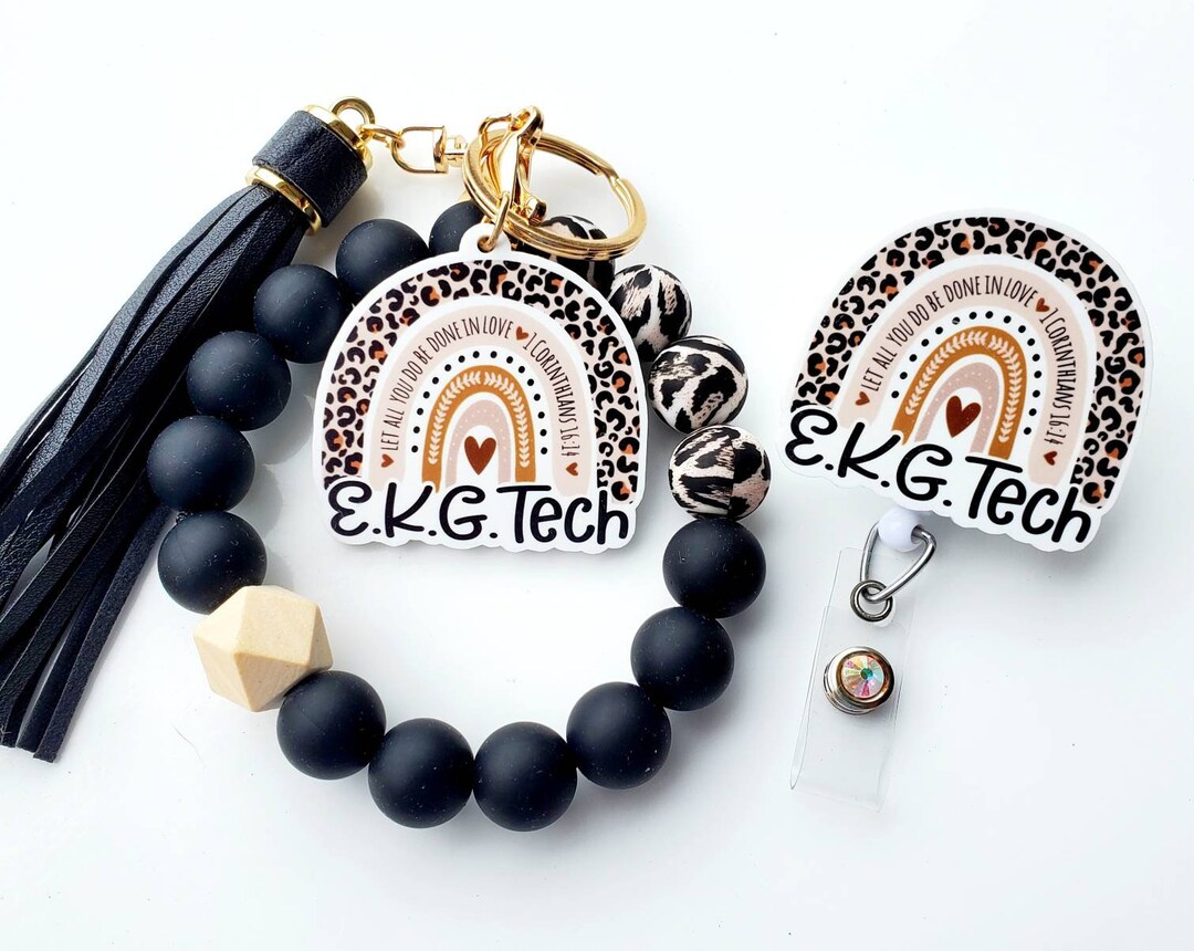 Ekg Tech Wristlet | Ekg Tech Wrist Keychain Holder | Ekg Tech Gift Set ...