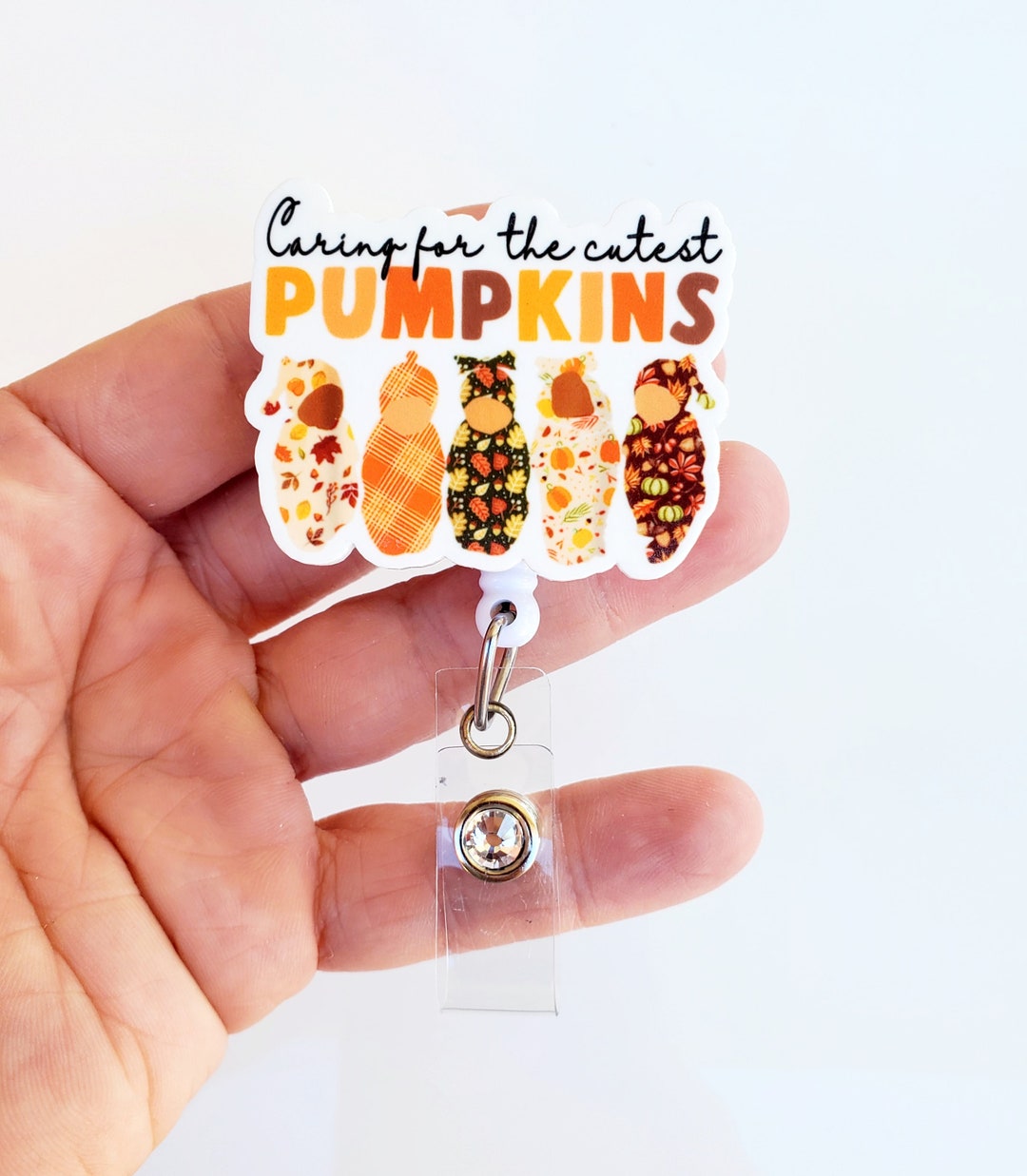 Caring for the Cutest Pumpkins Badge Reel Labor and Delivery Nurse ...