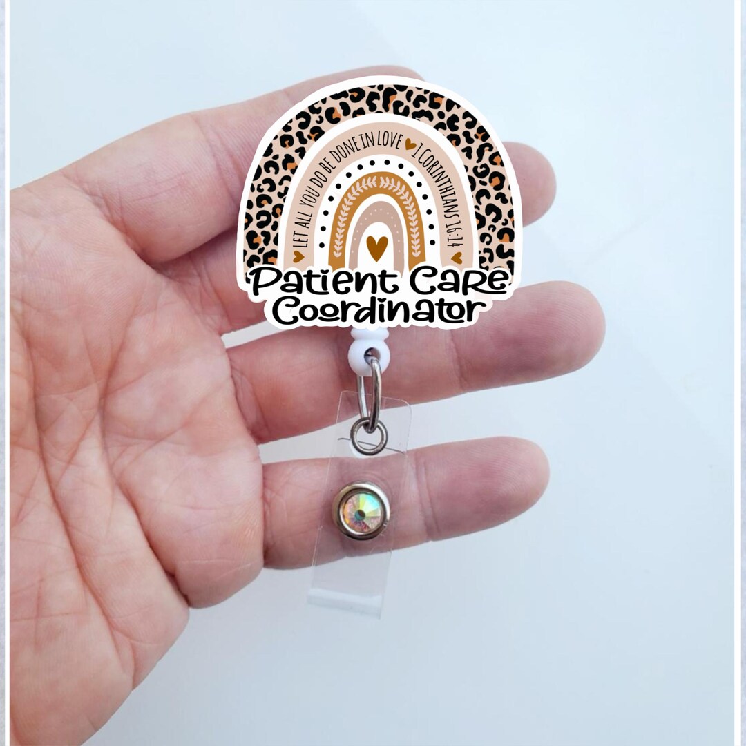 Patient Care Coordinator Badge | Patient Care Coordinator Rainbow ...