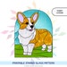 Corgi Stained Glass Pattern - Digital Pattern Download - - Etsy