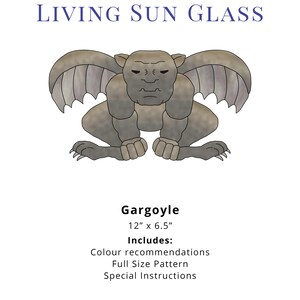 Gargoyle Pattern for Stained Glass - Etsy