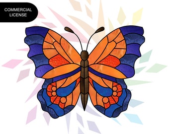 Moth Meme Stained Glass Pattern Digital Download Commercial License ...