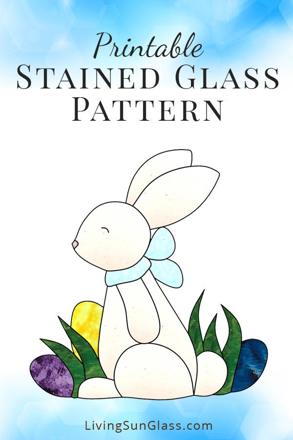 Easter Bunny Stained Glass Pattern - Etsy