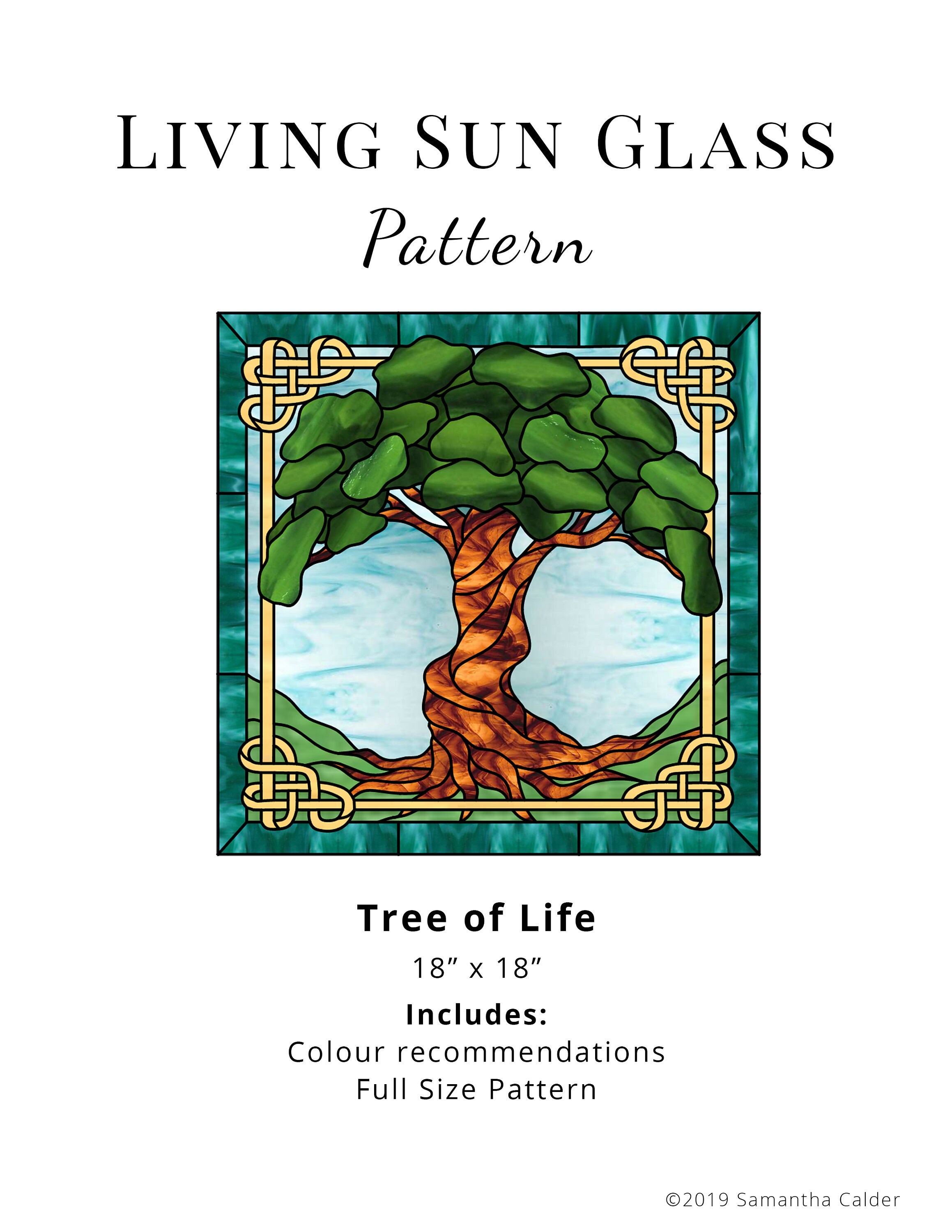 Tree of Life Stained Glass Pattern - Etsy
