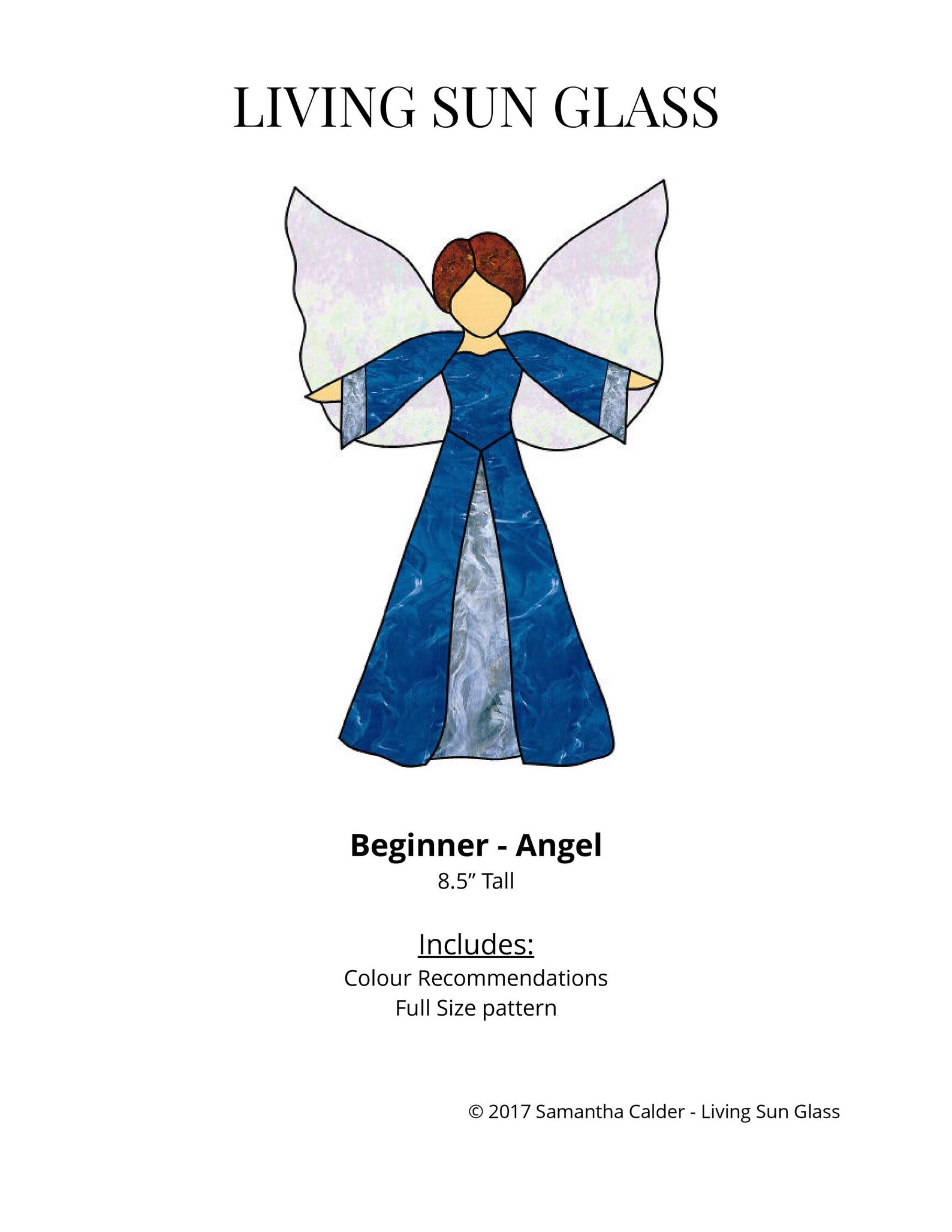 Stained Glass Angel Pattern Easy Stained Glass Angel Design - Etsy Canada