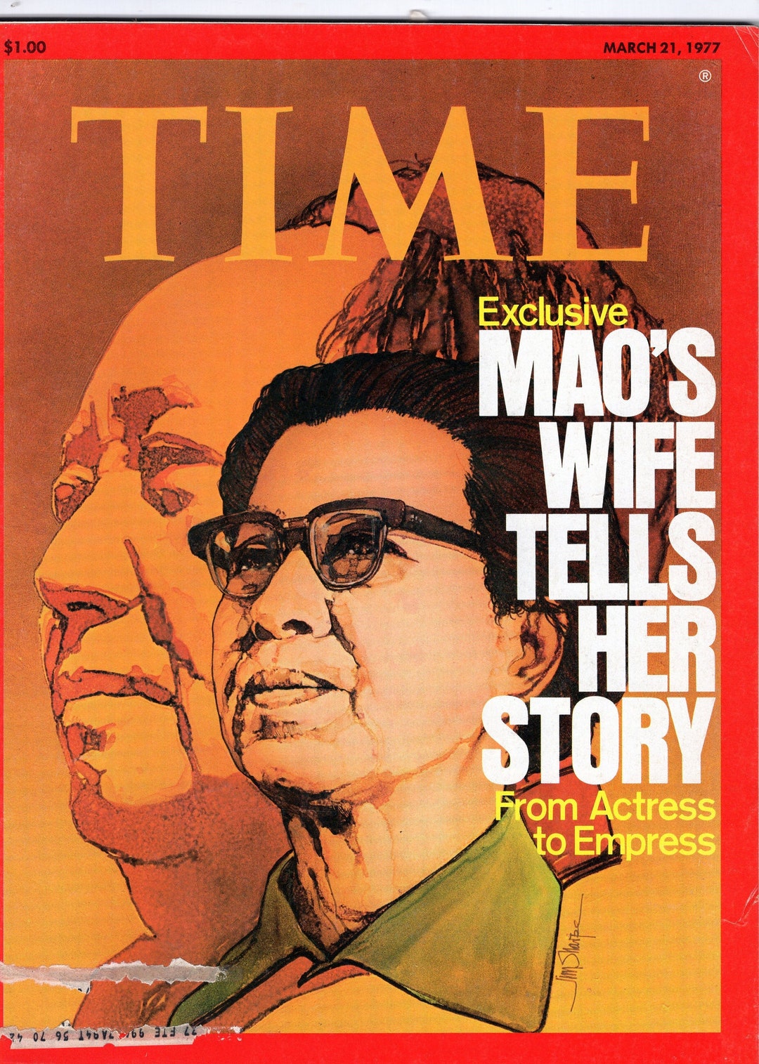 Time Magazine March 21, 1977 Issue Wife of Mao Tse-tung, Chiang Ch'ing ...