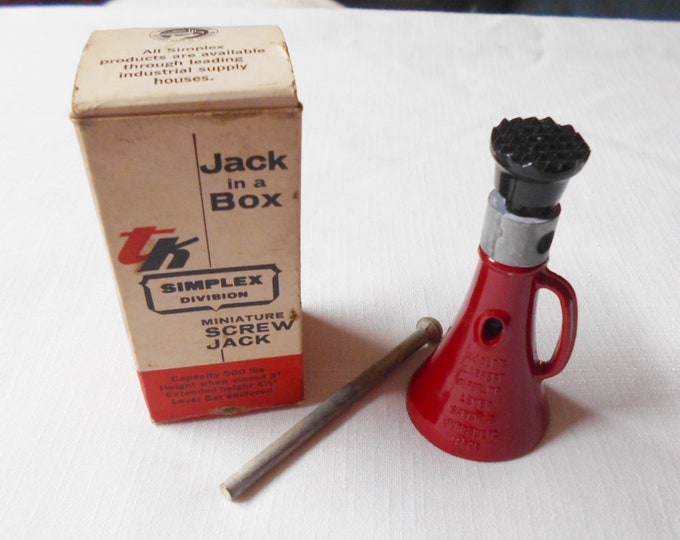Vintage Simplex jack in A Box Miniature Screw Jack W/ Original Box - Etsy