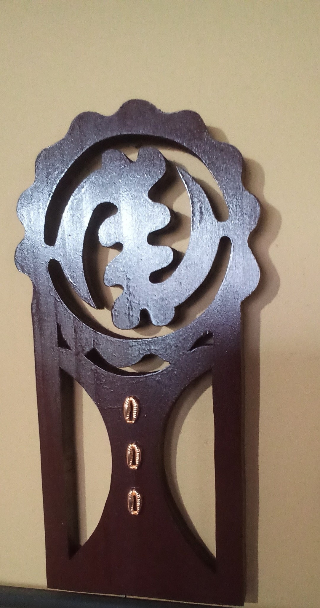 God is King Adinkra Wall Art Cowrie Shell - Etsy