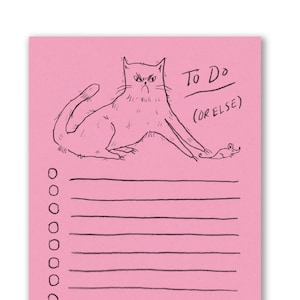 To Do (or Else) - Notepad - Etsy