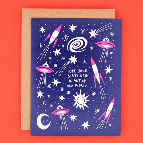 Atomic Birthday Birthday Card - Etsy