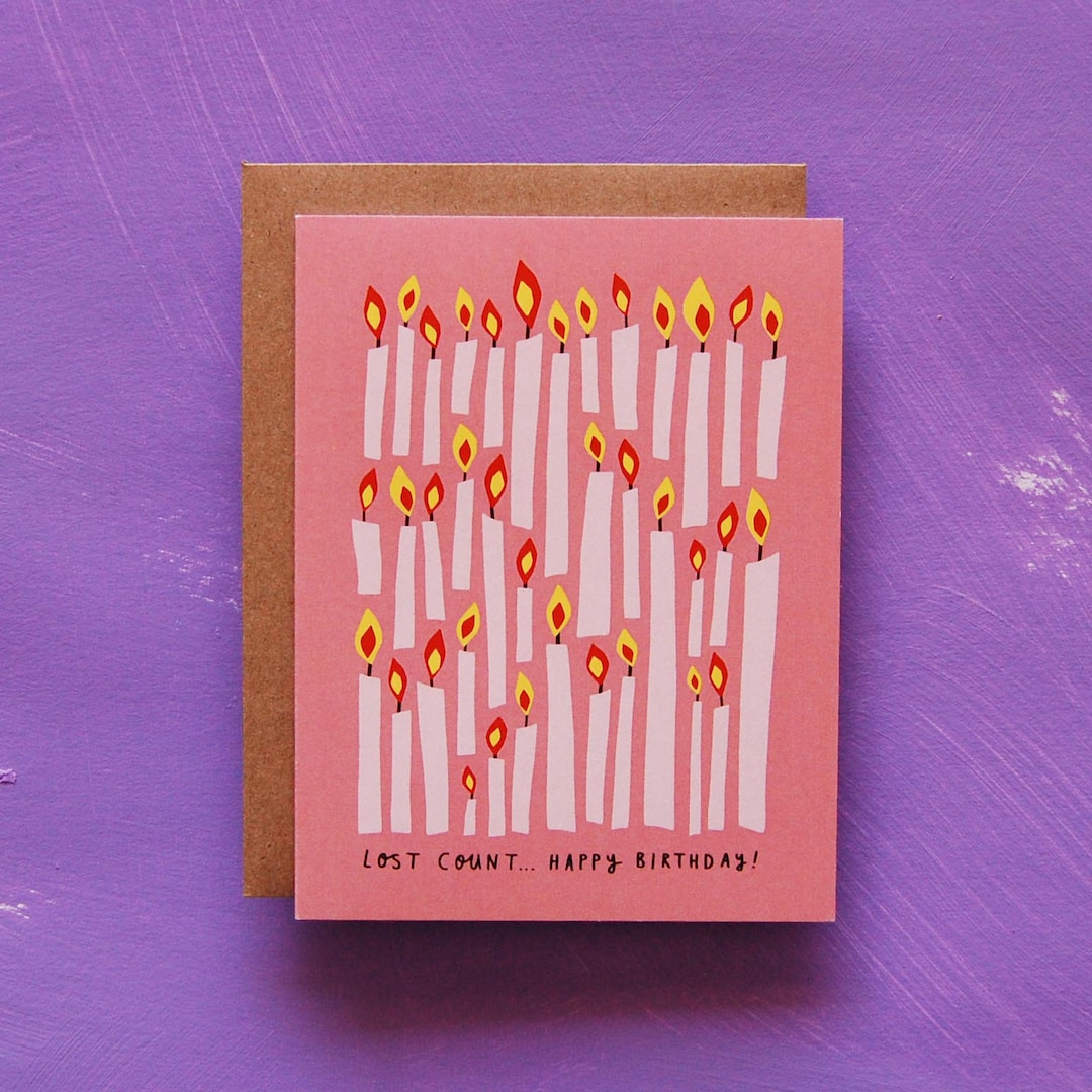 Lost Count Birthday Card - Etsy