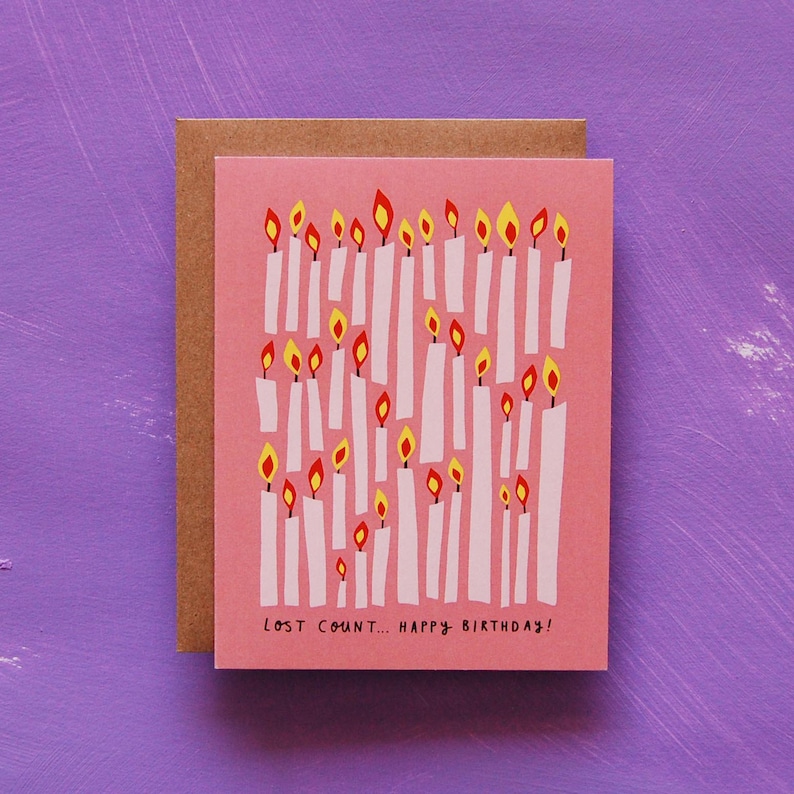 Lost Count Birthday Card - Etsy