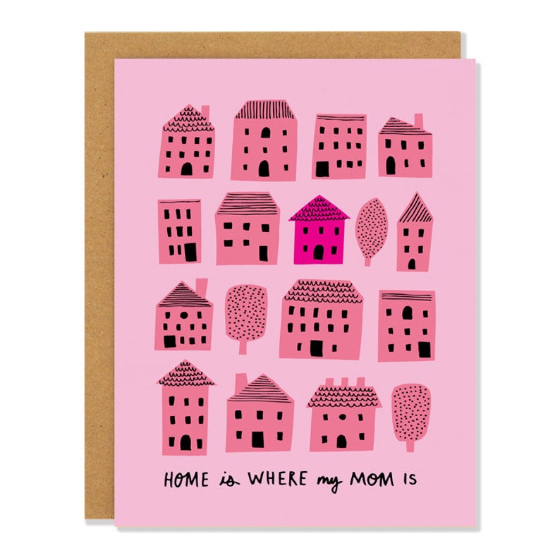 Home is Where My Mom is Mother's Day Card - Etsy