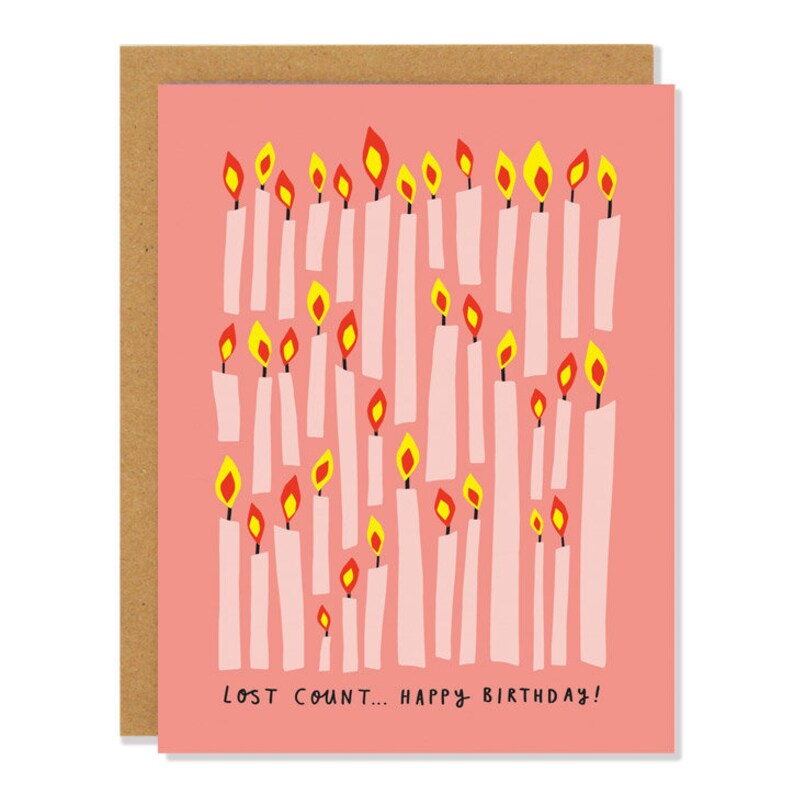 Lost Count Birthday Card - Etsy