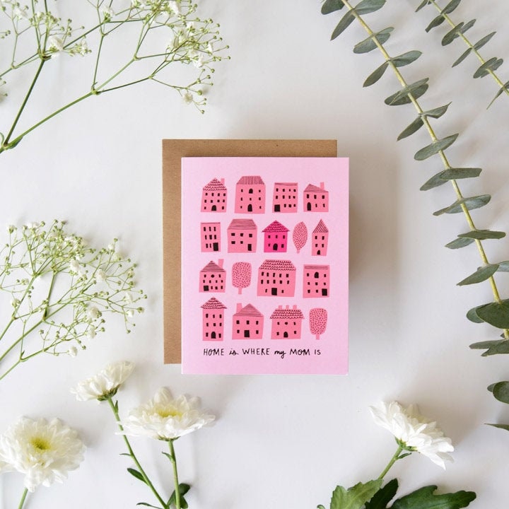 Home is Where My Mom is Mother's Day Card | Etsy