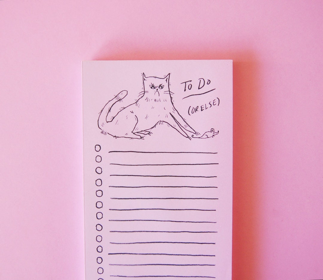 To Do (or Else) - Notepad - Etsy