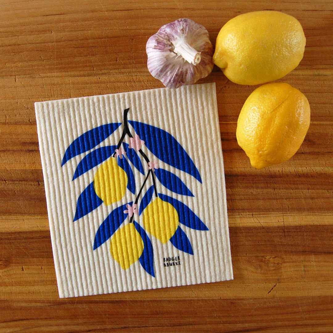 Lemon Branch Sponge Cloth - Etsy