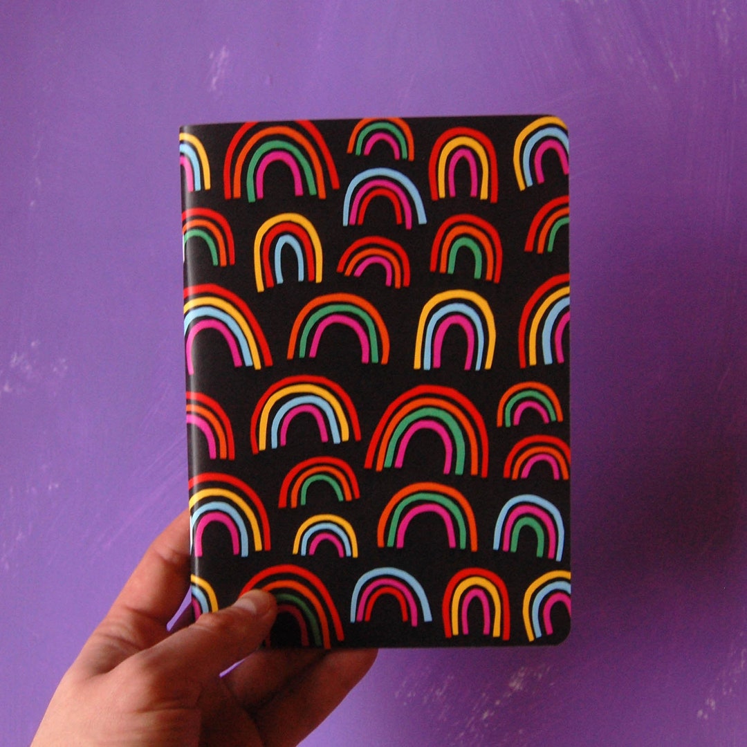 Rainbow Notebook - Etsy