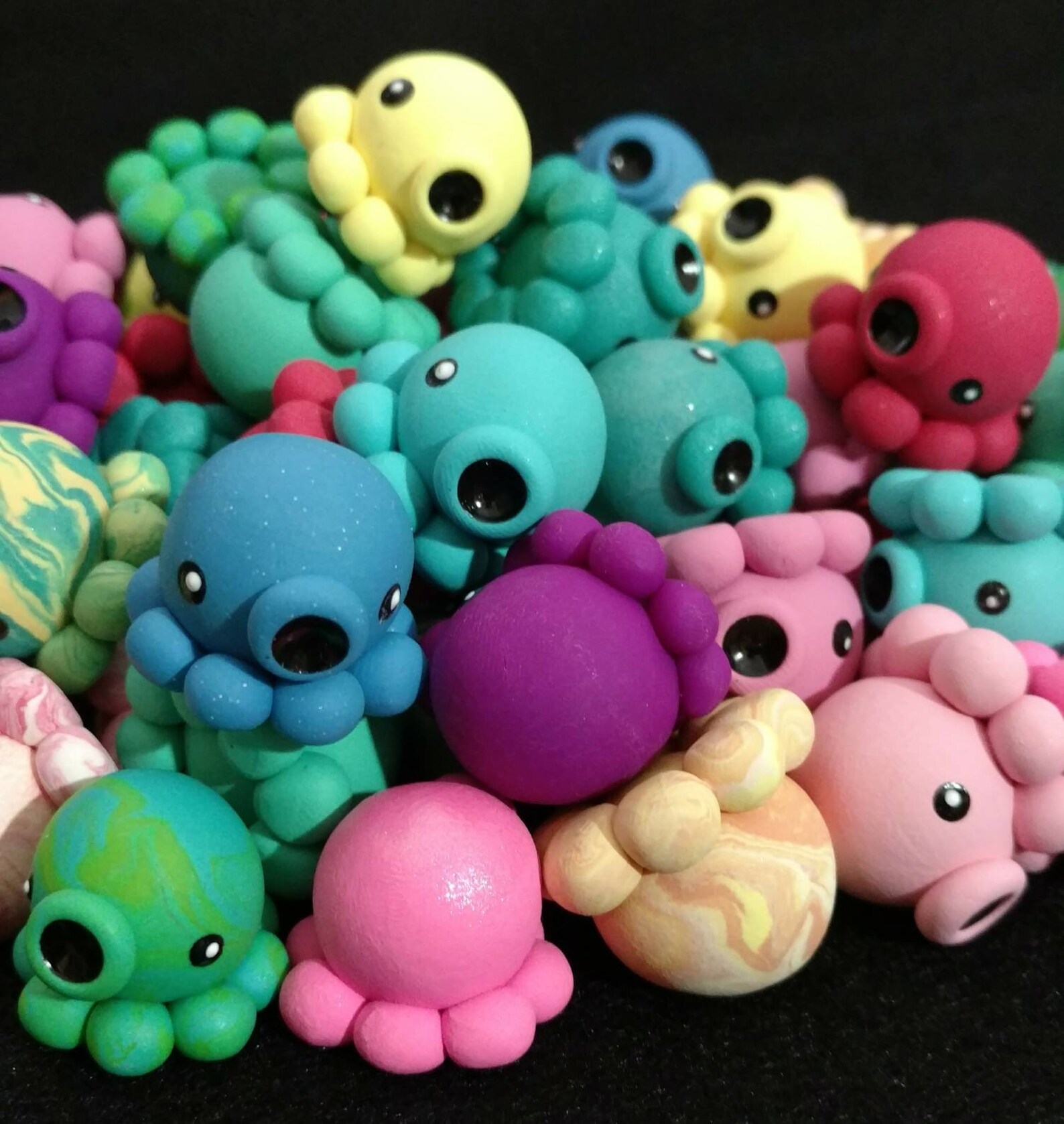 OctoPara Cute Octopus polymer Clay craft Blind Box Figure | Etsy