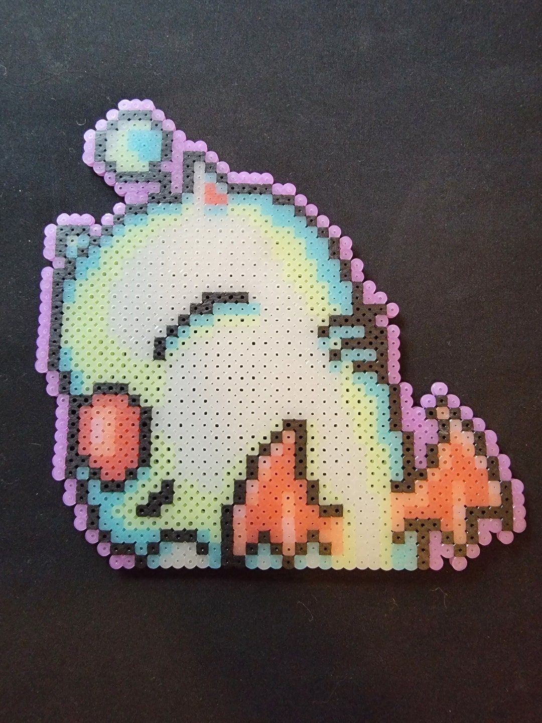 Final Fantasy Moogle Mog Large Glow in the Dark Pixel Art Fuse Bead ...
