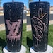 Custom Drip Logo and Name Starbucks Rhinestone Black & Pink 24 Oz ...