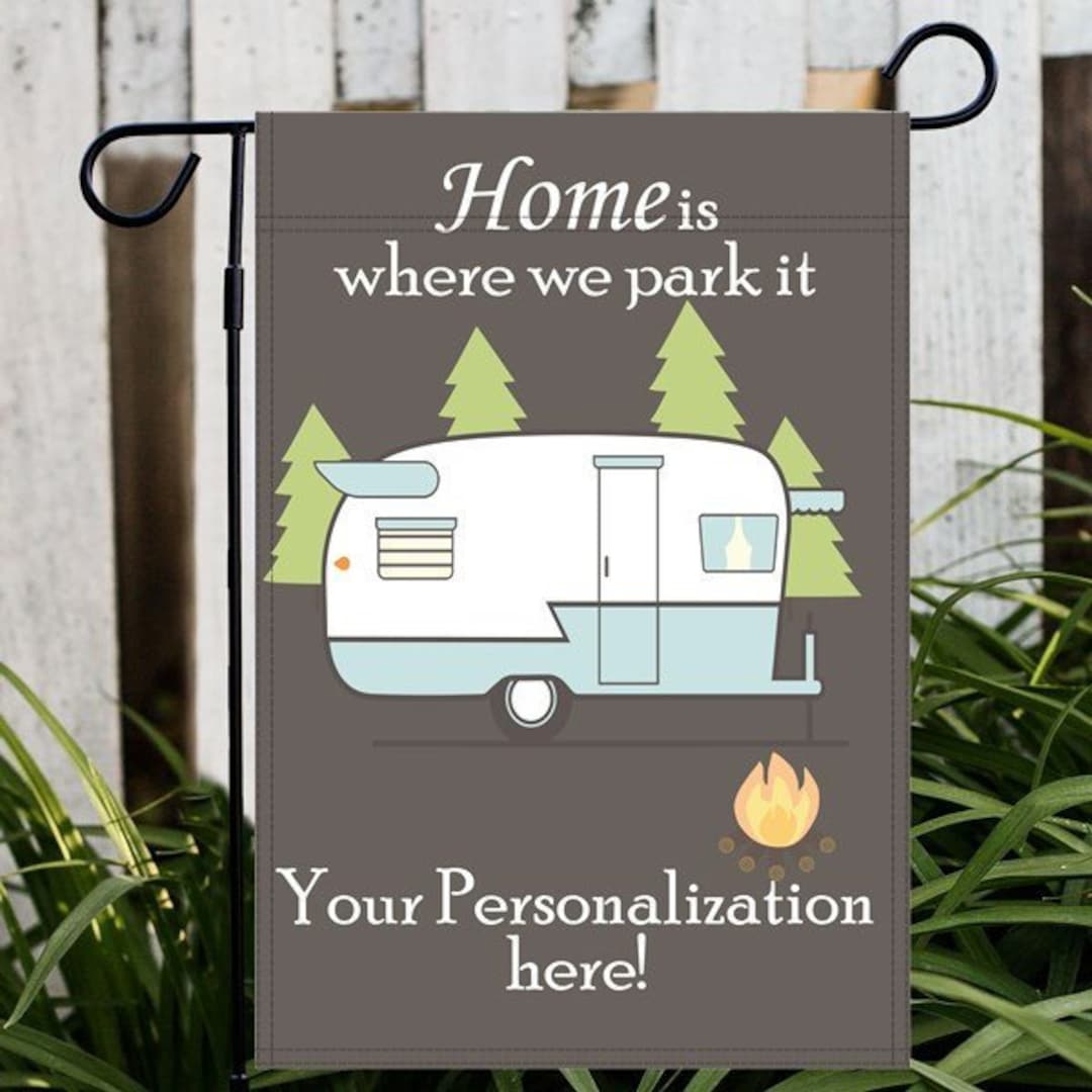Personalized Camping Flag, Custom RV Flag, Custom Camp Site Flag, Home ...