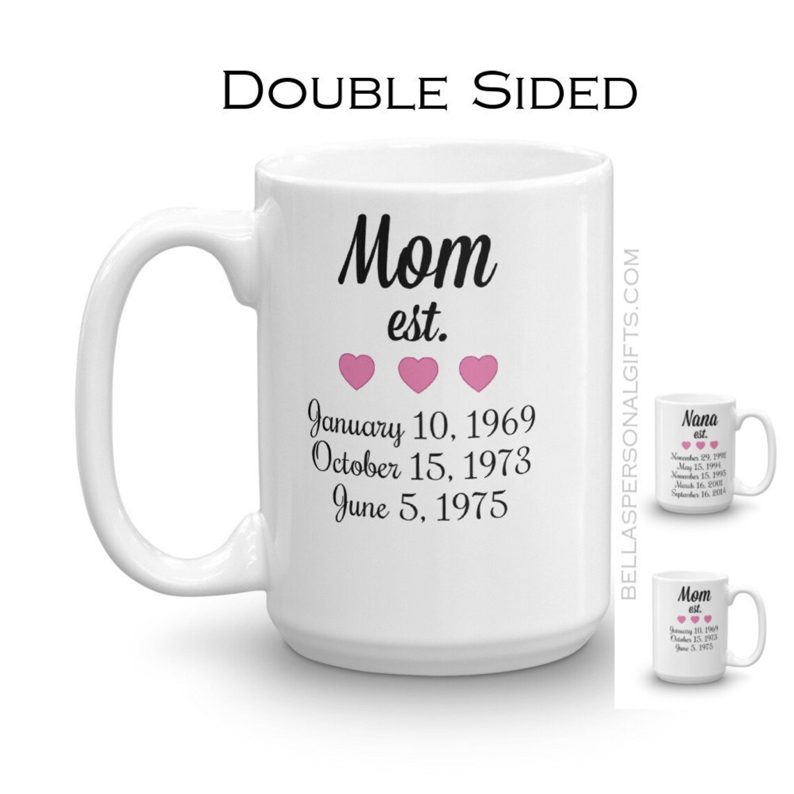 Mom Established Mug Custom Mom Established Mug Grandma - Etsy