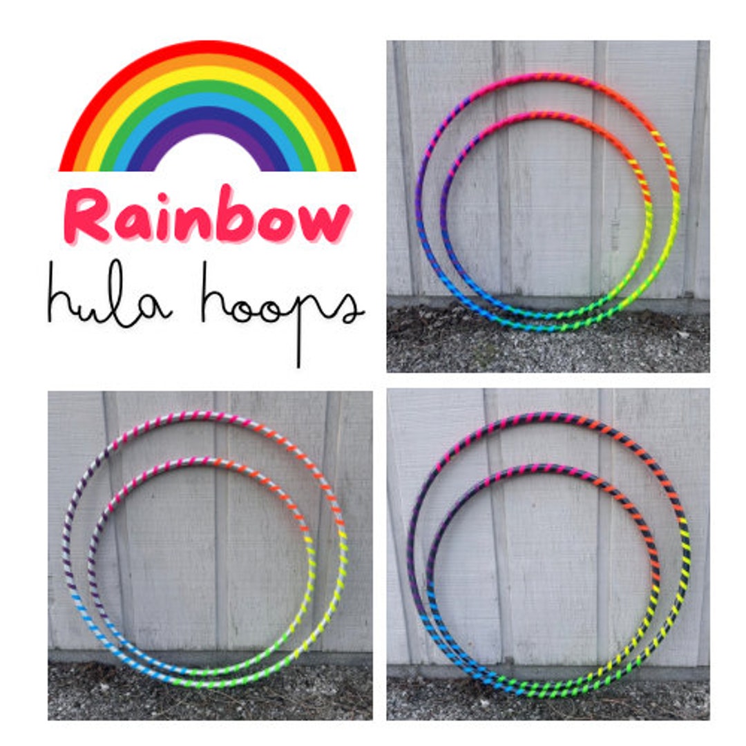 Kids Rainbow Hula Hoop • Ages 1-5 Years Old • Toddler Hoop 25" - Etsy
