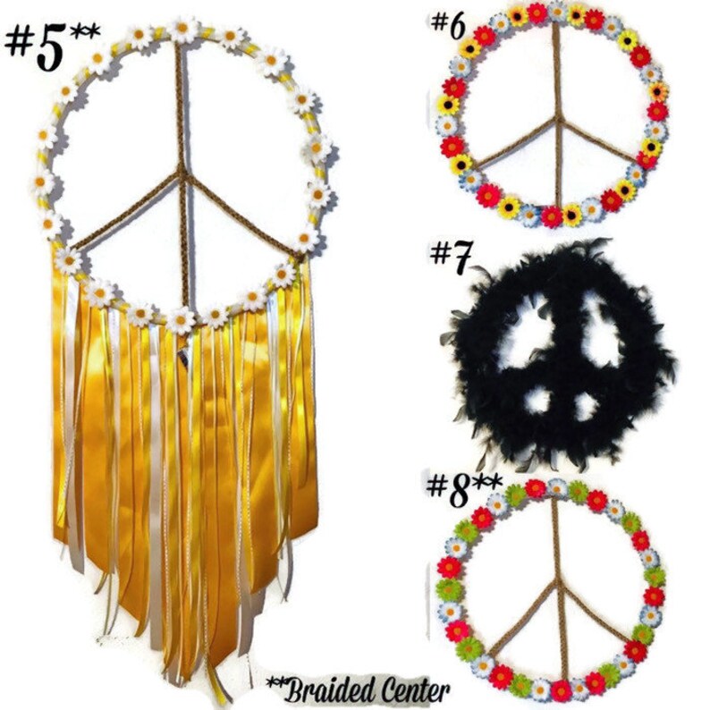 Mini Hula Hoop Peace Sign Decorative Peace Sign Wall - Etsy