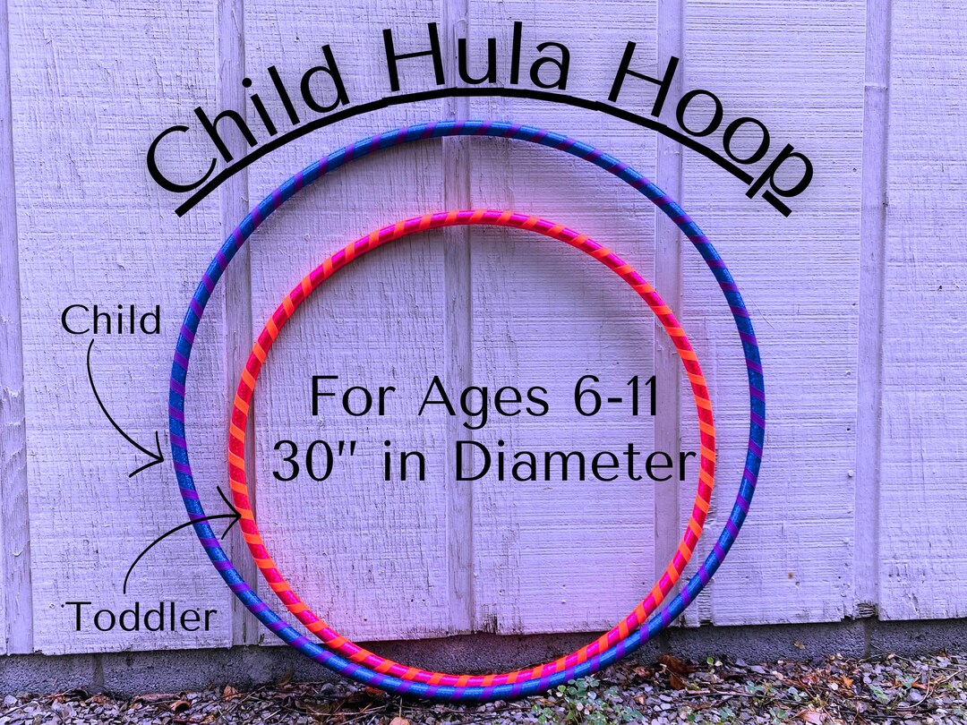 Custom Child Hula Hoop / Choose 2 Colors / 30" in Diameter / Ages 6-10 ...
