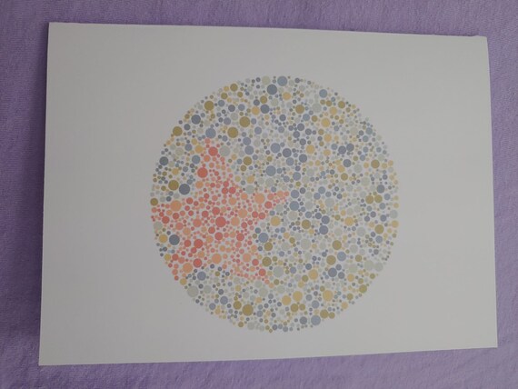Craft Supplies & Tools Collage Materials Eye Chart Color Blind Ishihara ...