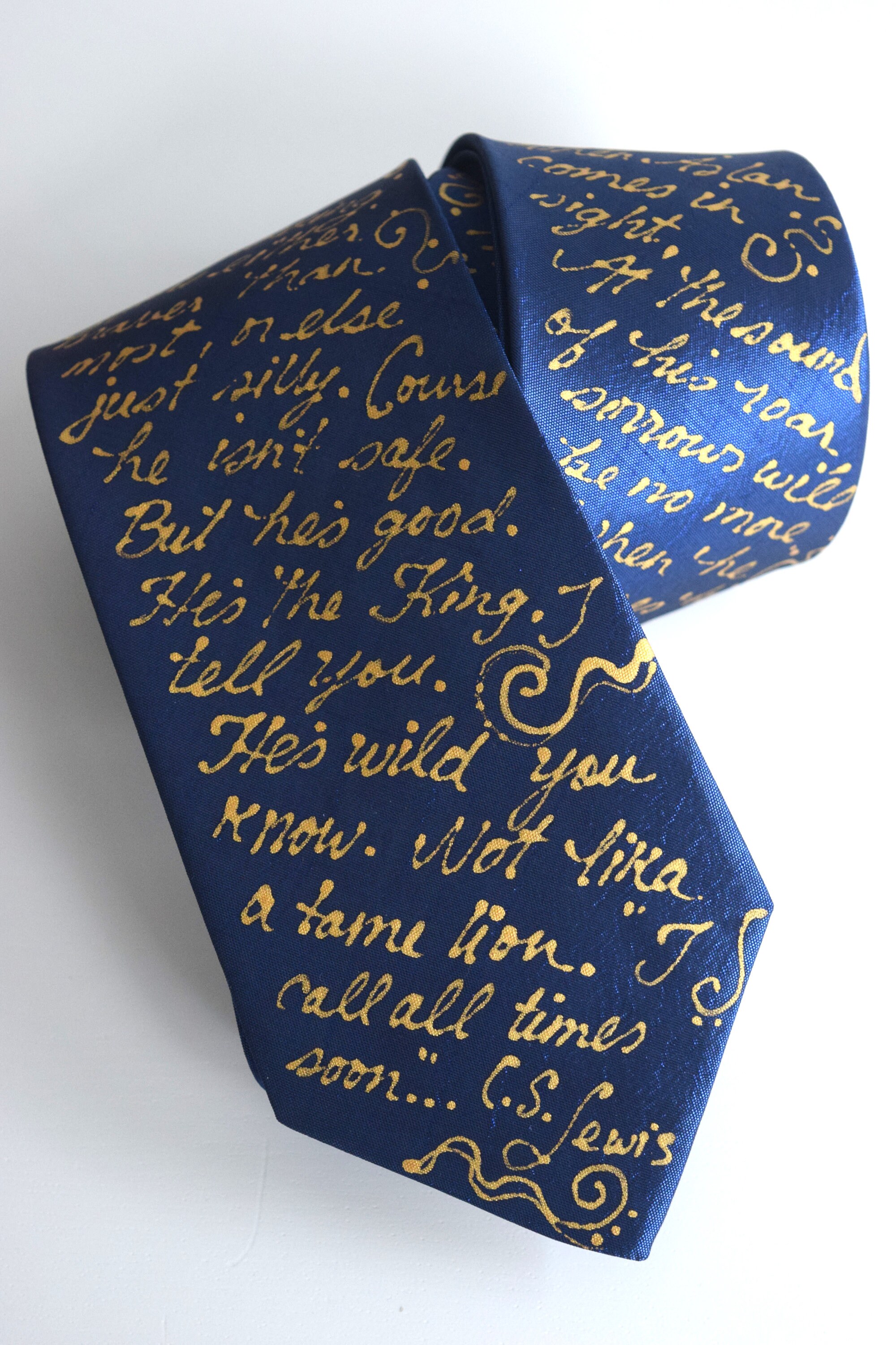 Aslan Quotes Tie Narnia Quotes Necktie - Etsy