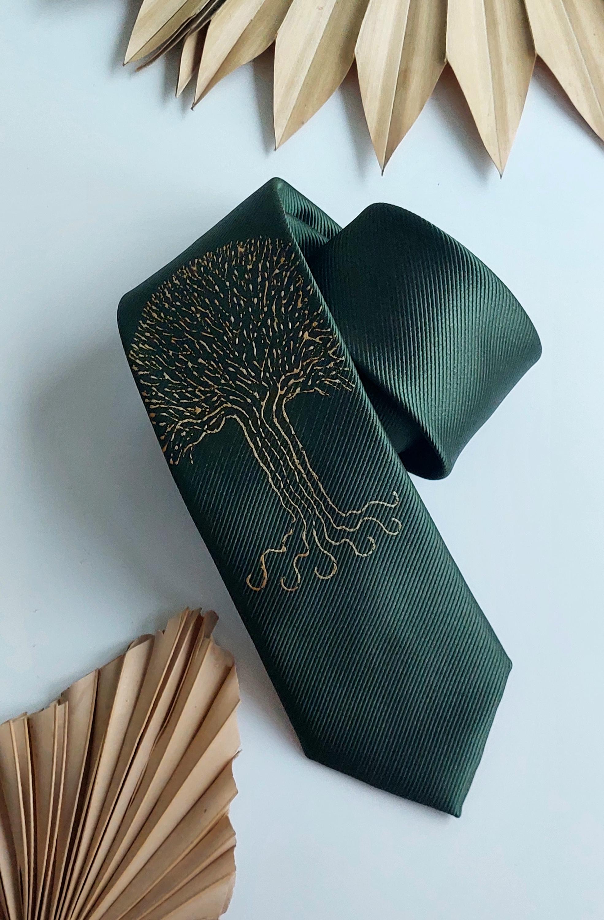 Green Gold Tree Tie, Lotr Tree Tie - Etsy