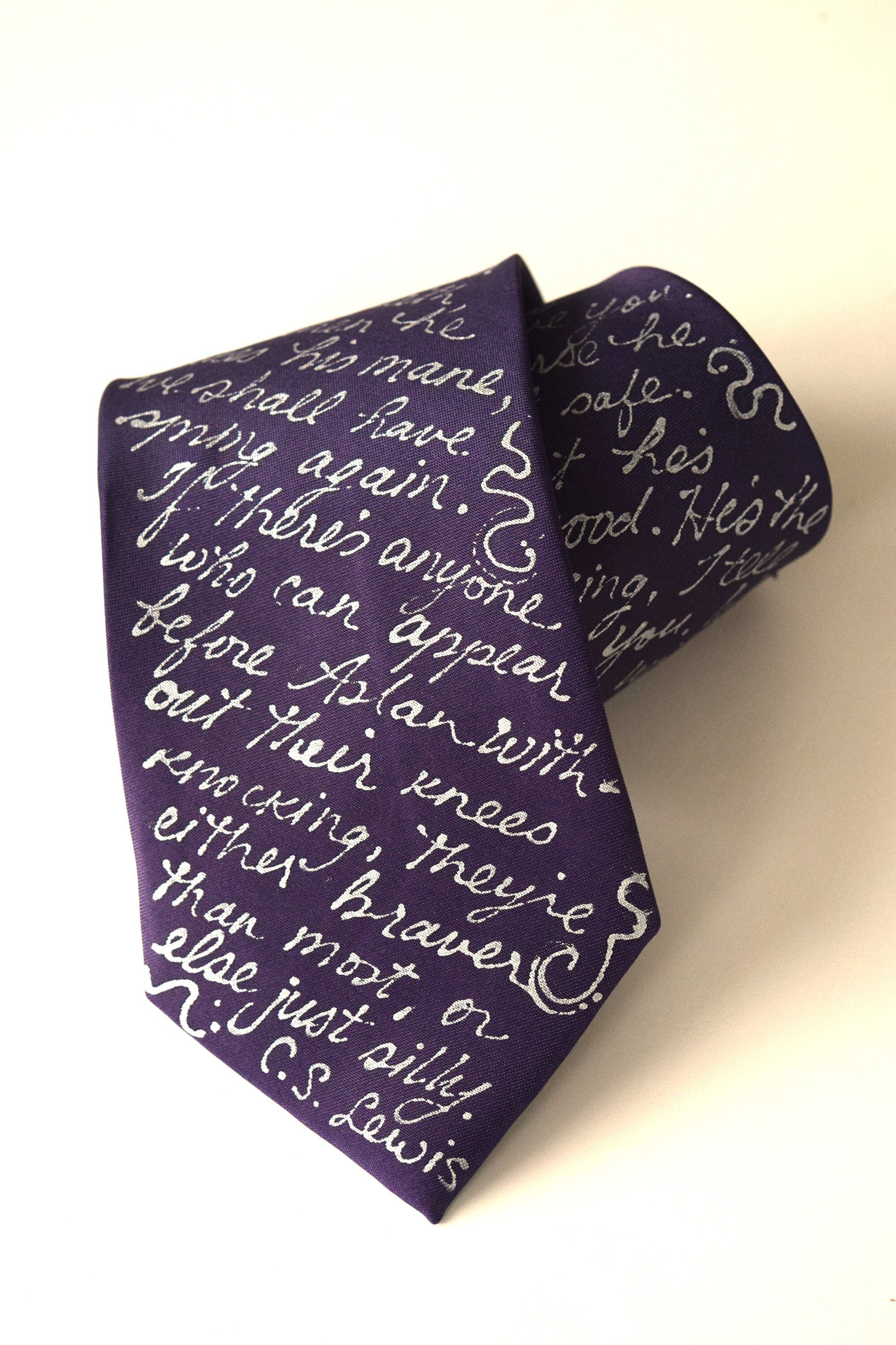 Aslan Quotes Tie, Narnia Quotes Necktie - Etsy