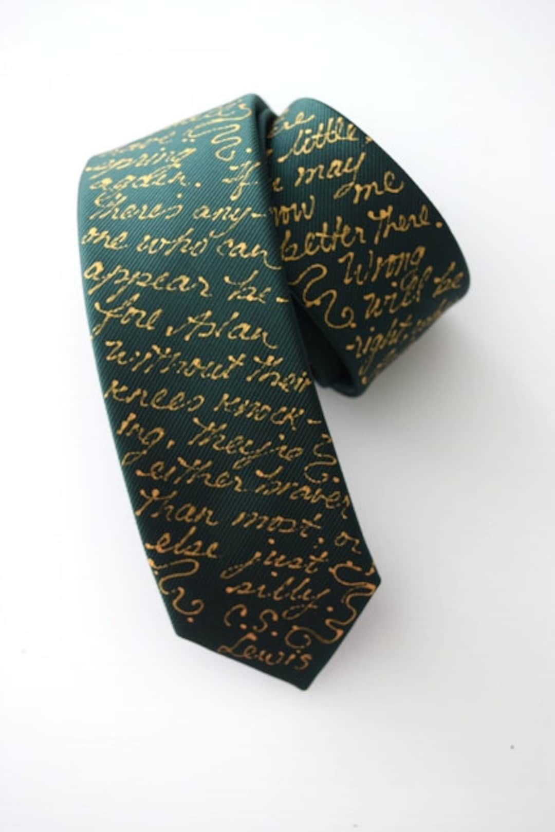 Aslan Quotes Tie, Narnia Quotes Necktie - Etsy