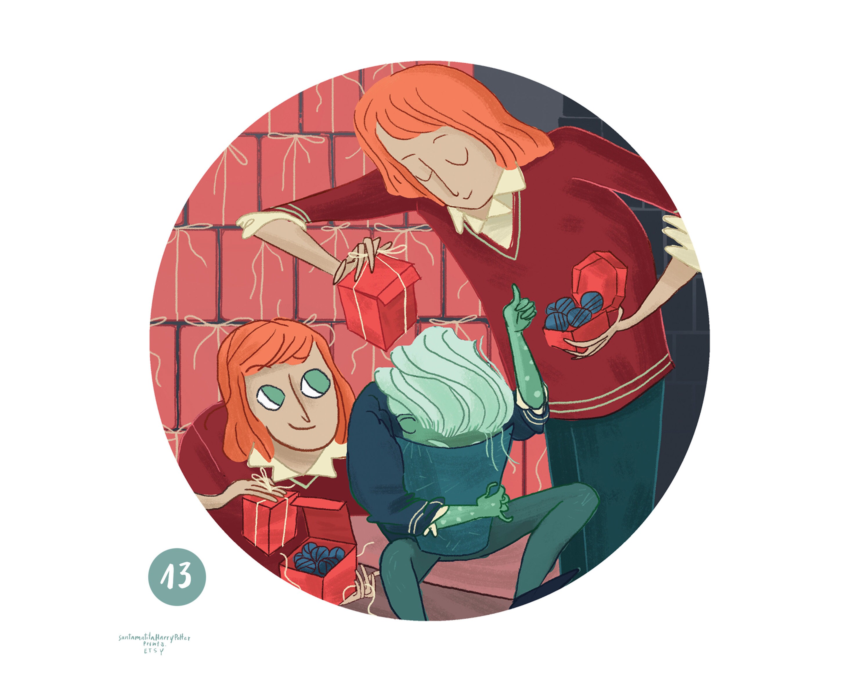 Harry Potter, Prints, Print, Illustration, Gryffindor, Hufflepuff ...