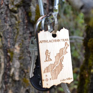 The Trail Series Wood Keychain Set - Etsy